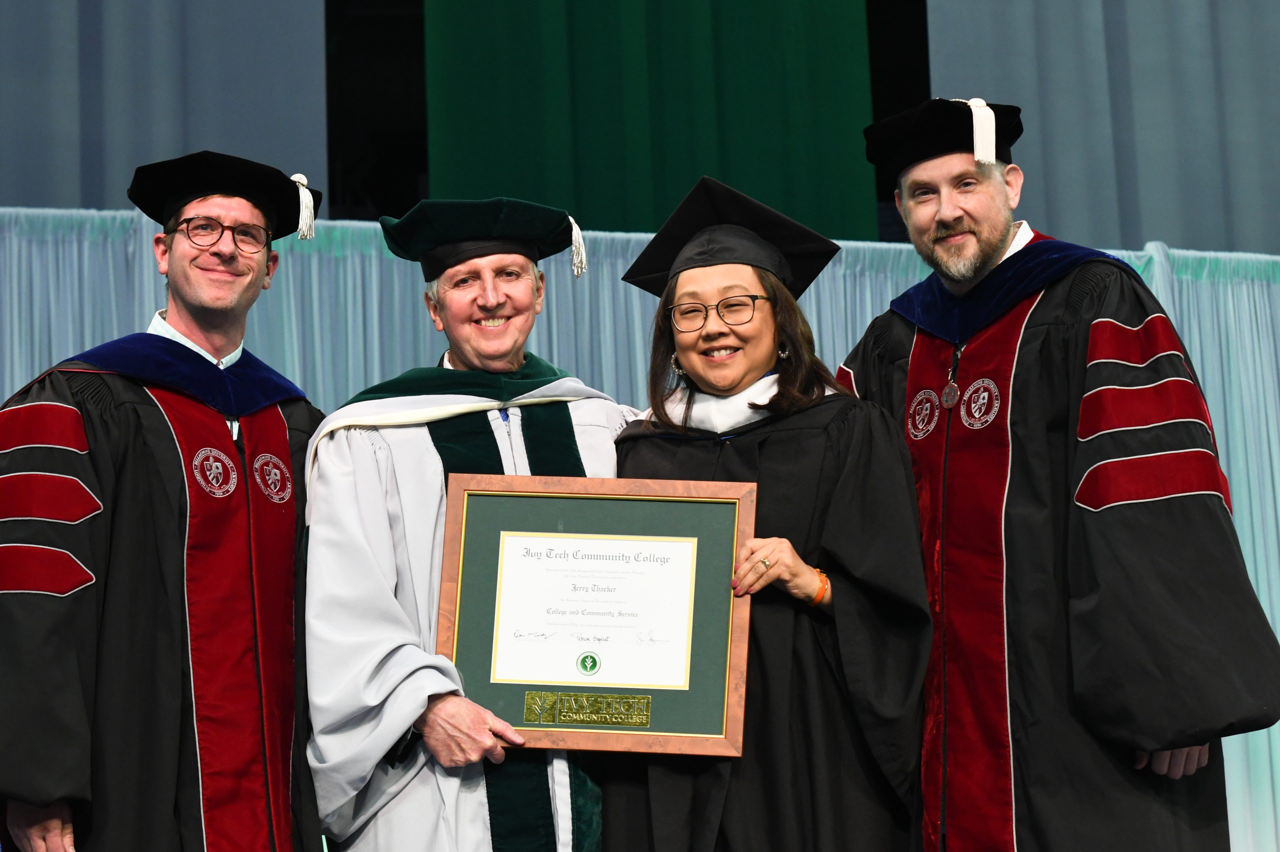 Dr. Thacker receives Ivy Tech Honorary Degree 5-9-25 (2) - Moran ...